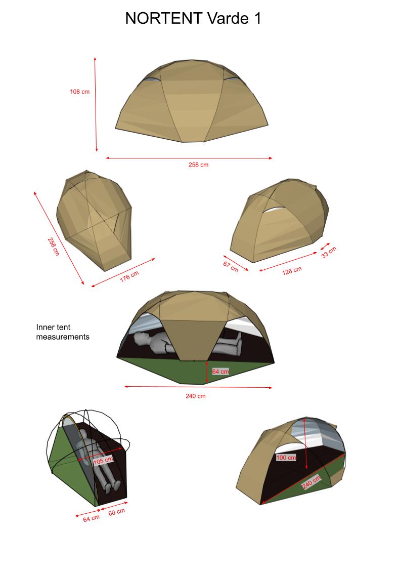 Nortent Varde 1 Person Tent | 4 Season | Backpacking | Winter Camping ...